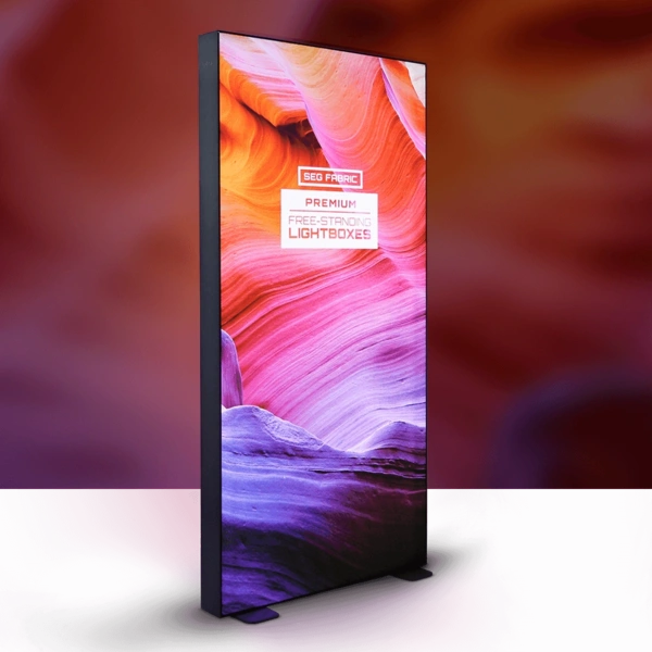 SEG Fabric Free-Standing Lightboxes | Blaby Print