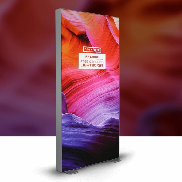 SEG Fabric Free-Standing Lightboxes | Blaby Print